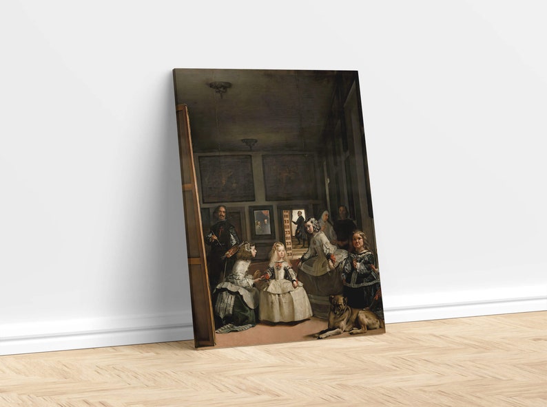 Las Meninas by Diego Velázquez Canvas Print (1656) • Giclée Prints ...