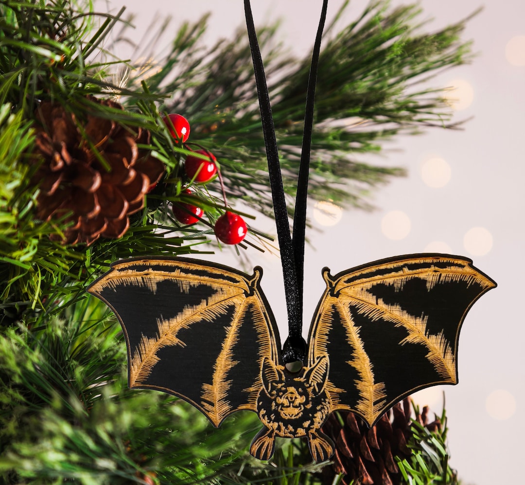 Bat Wooden Christmas Tree Ornament • Christmas Tree-decore • Home ...
