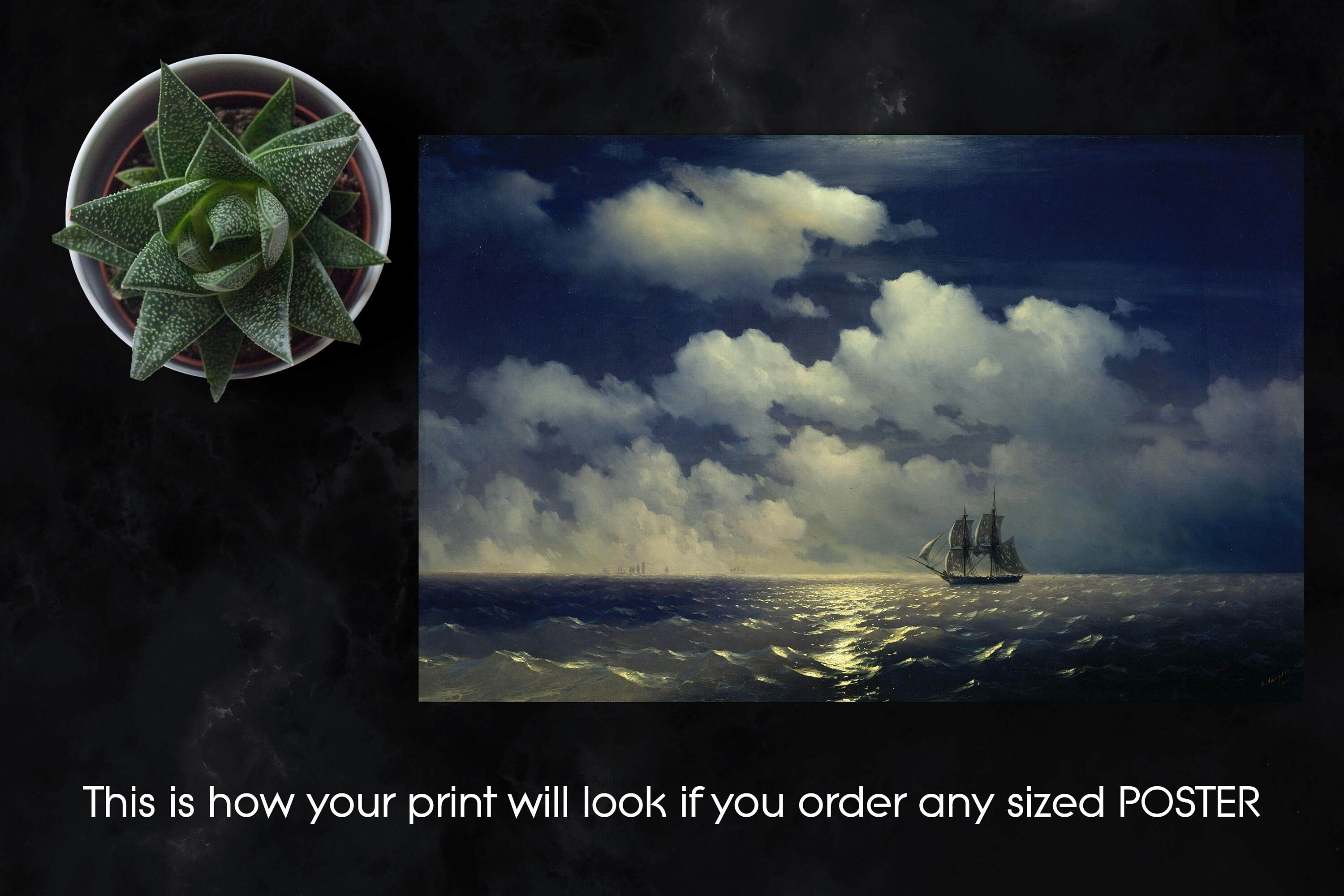 Stretched Canvas Print | the Brig Mercury Encounter After Defeating Two ...