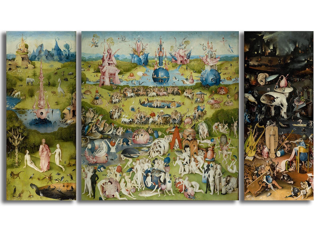 The Garden of Earthly Delights by Hieronymus Bosch Canvas Print 1515 ...