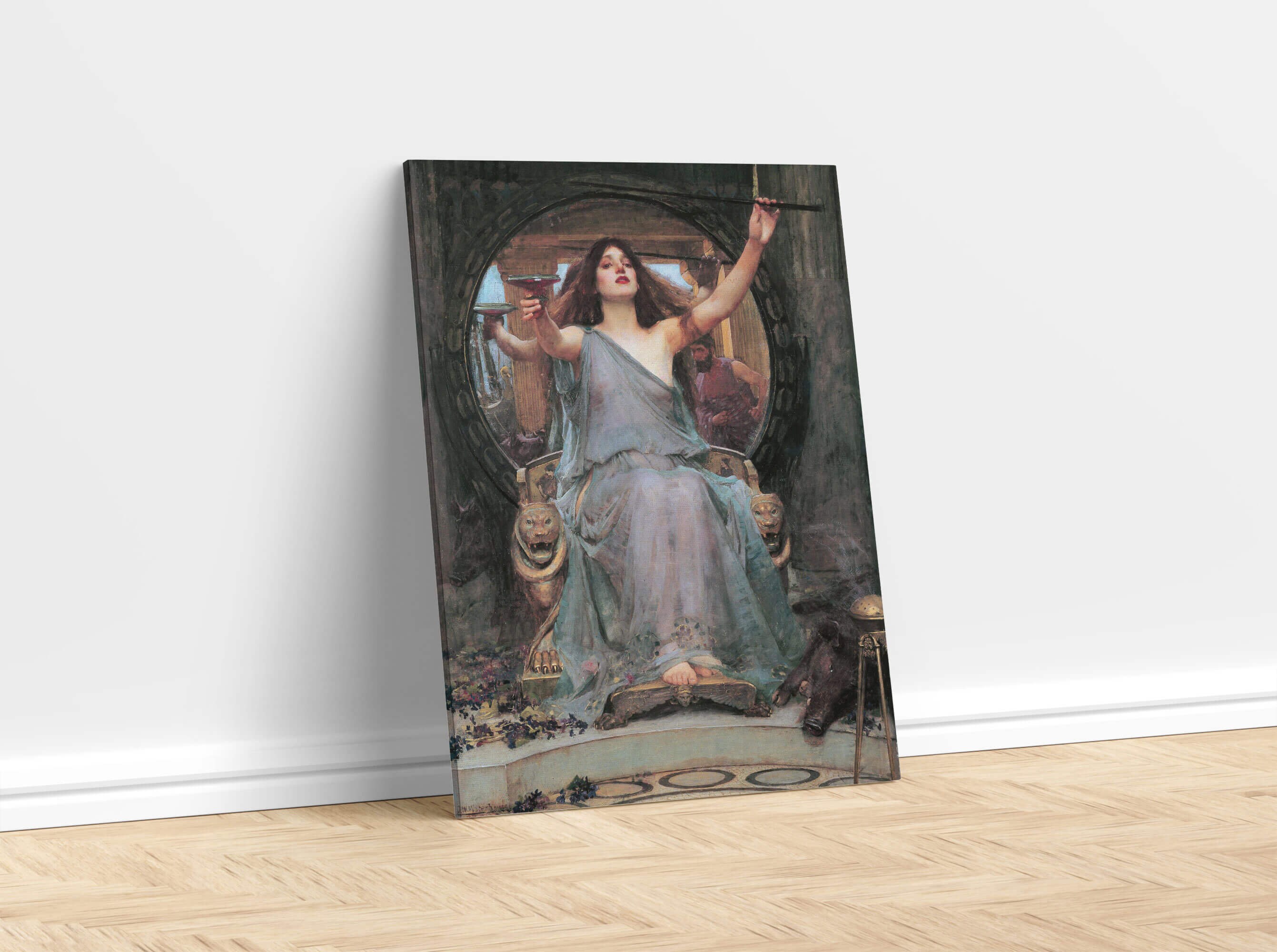 Stretched Canvas Print | Circe Offering the Cup to Ulysses by John ...