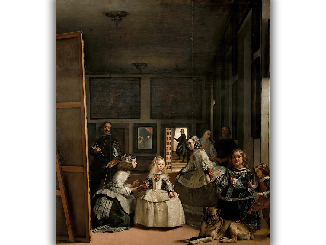 Las Meninas by Diego Velázquez Canvas Print 1656 Giclée Prints ...