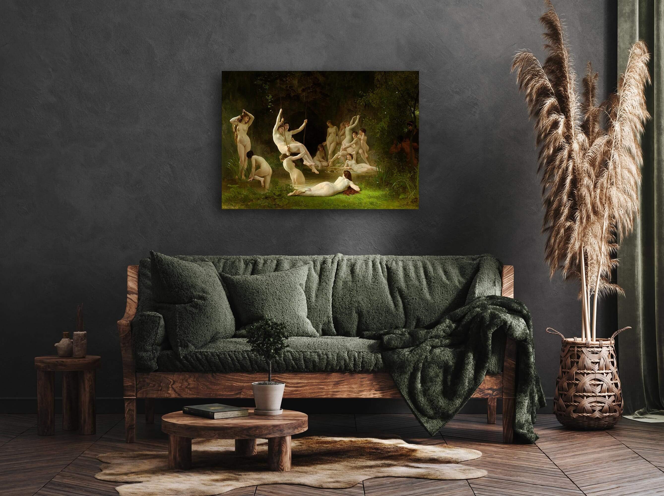 The Nymphaeum 1878 by William-adolphe Bouguereau Famous - Etsy Denmark