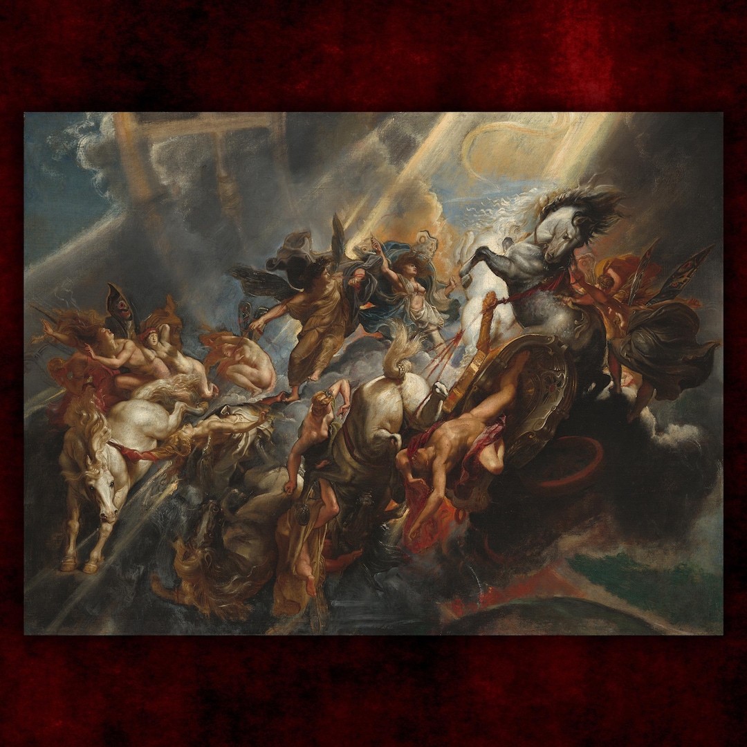 Stretched Canvas Print | the Fall of Phaeton by Peter Paul Rubens ...