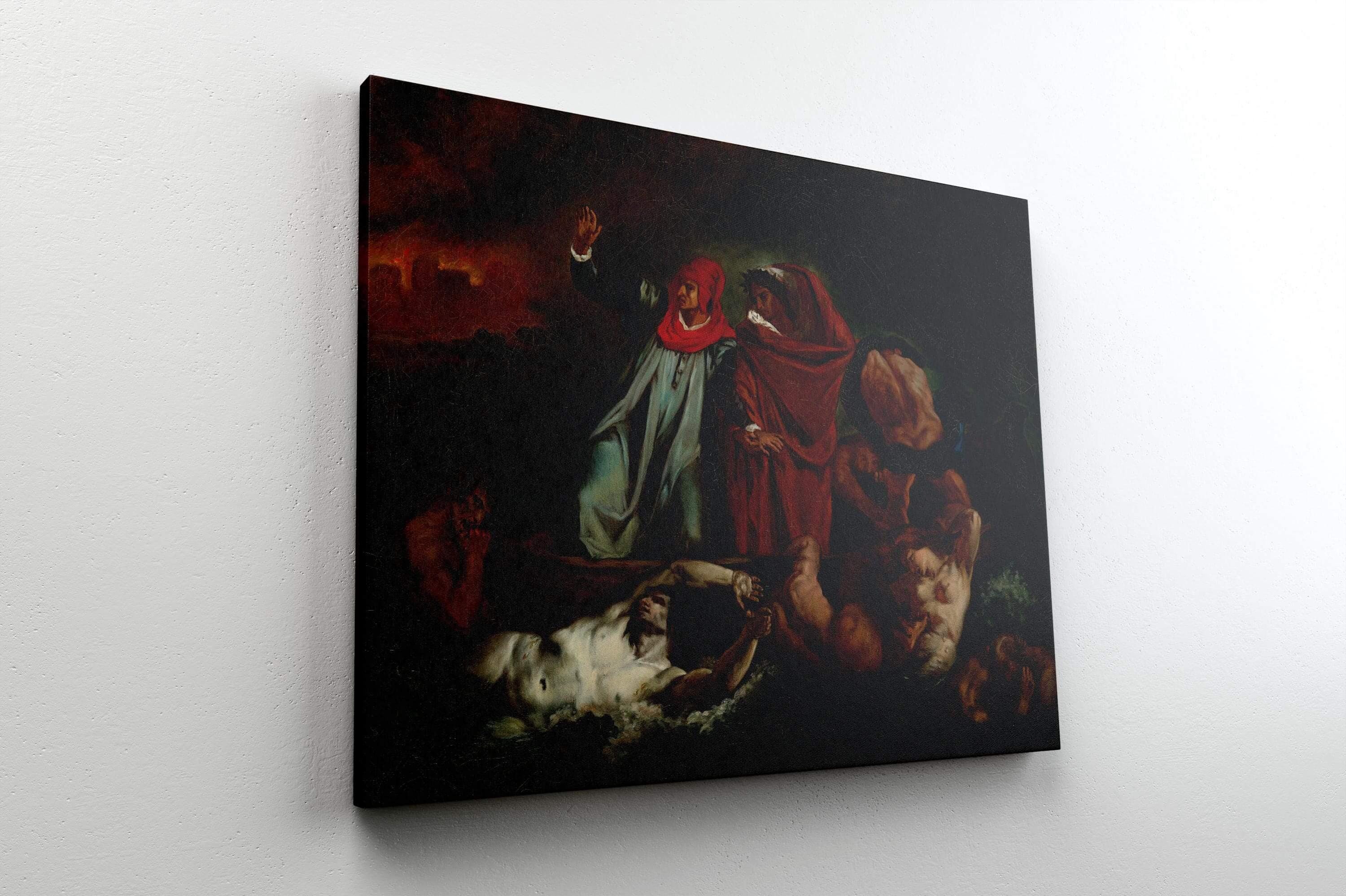 Dante and Virgil in Hell by Adolf Von Becker Giclée Canvas Print • Gift ...