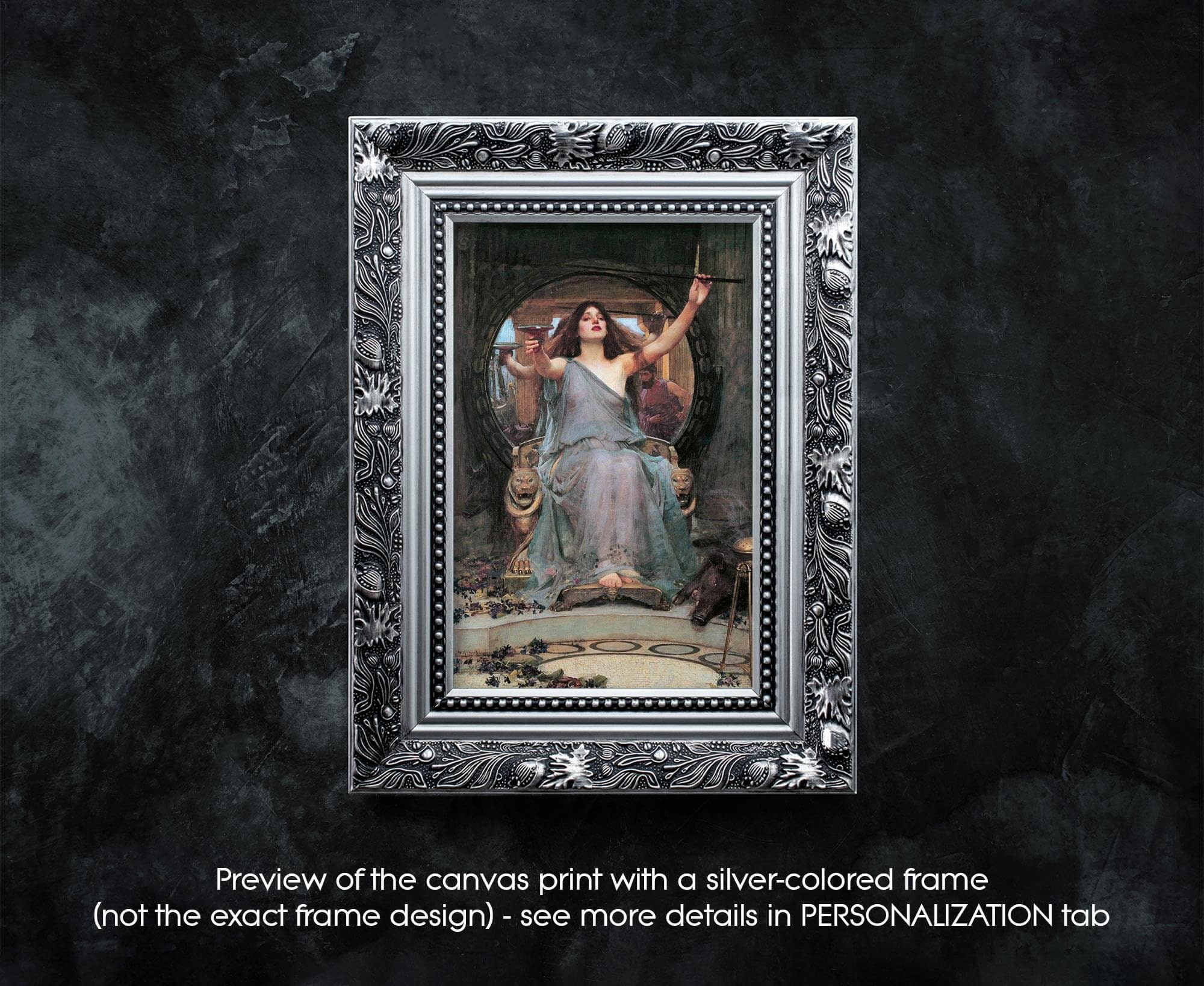 Stretched Canvas Print | Circe Offering the Cup to Ulysses by John ...