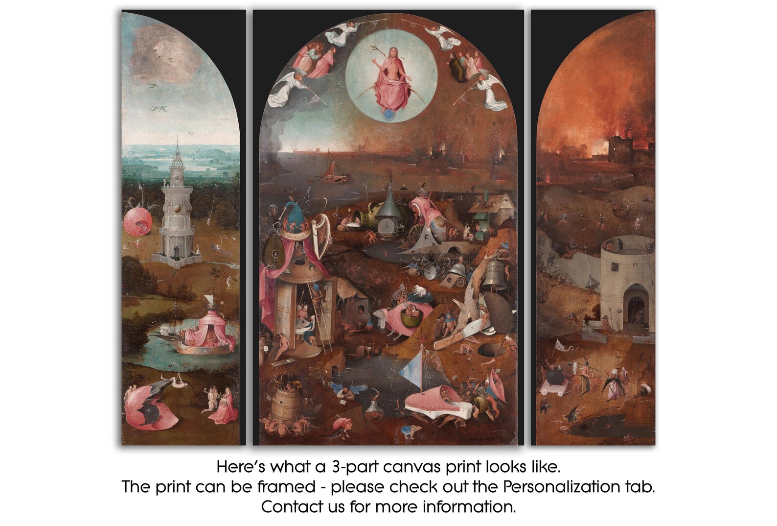 The Last Judgment by Hieronymus Bosch Canvas Print (1515) • Classical ...