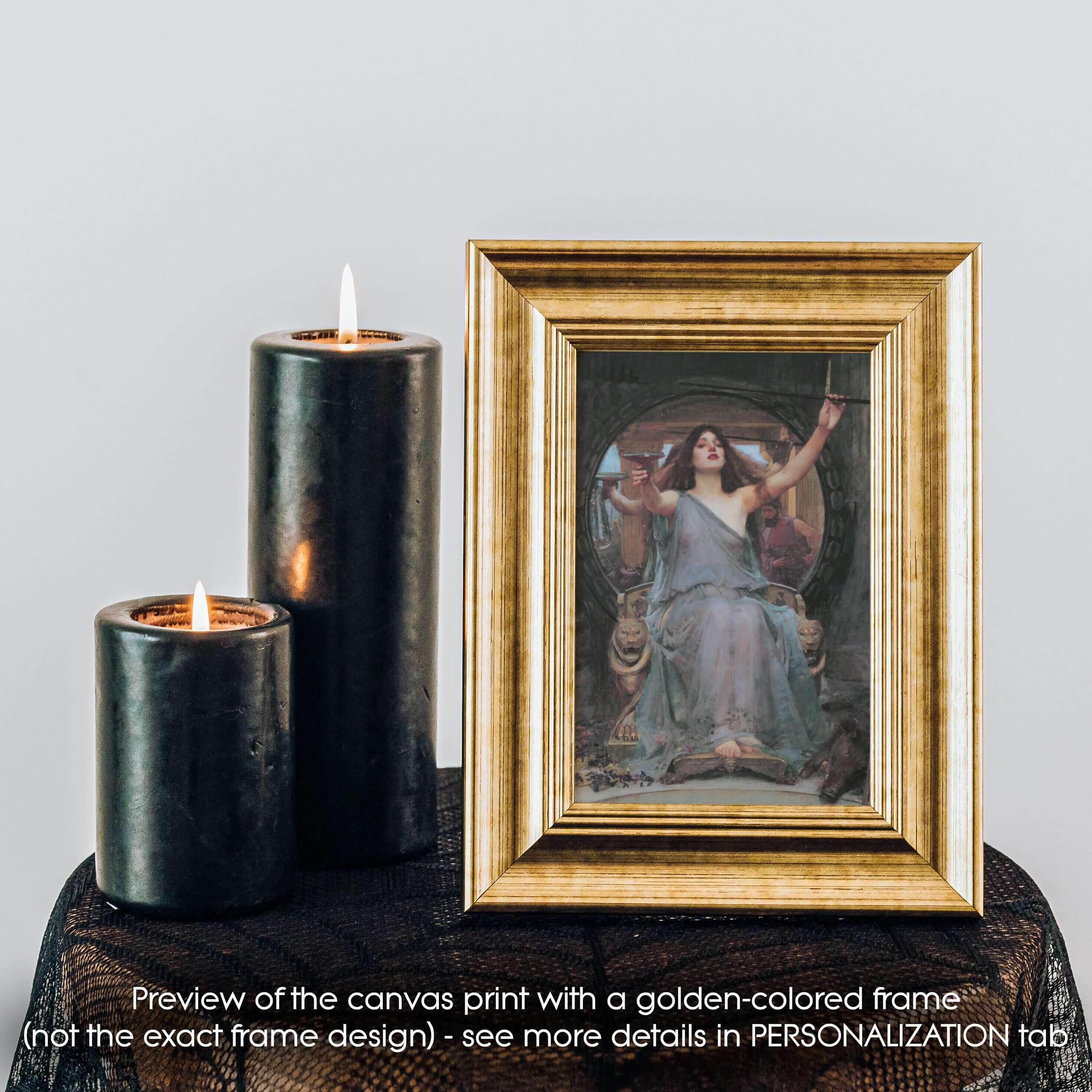 Stretched Canvas Print | Circe Offering the Cup to Ulysses by John ...