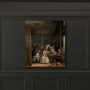 Las Meninas by Diego Velázquez Canvas Print (1656) • Giclée Prints ...