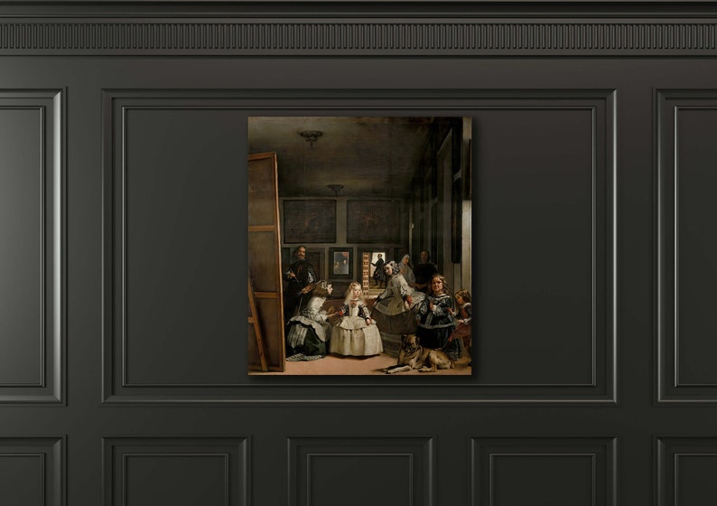 Las Meninas by Diego Velázquez Canvas Print (1656) • Giclée Prints ...