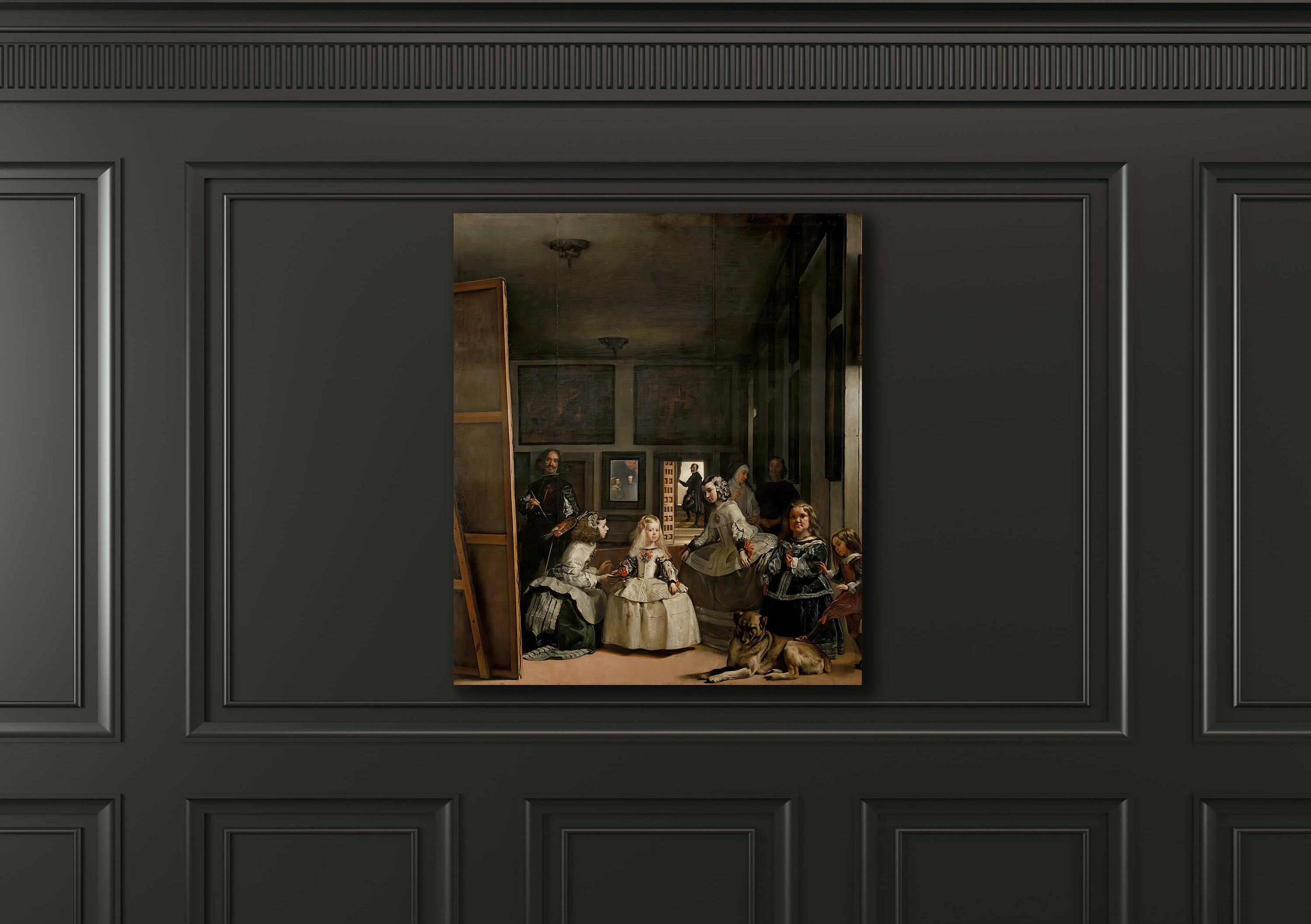 Las Meninas by Diego Velázquez Canvas Print (1656) • Giclée Prints ...