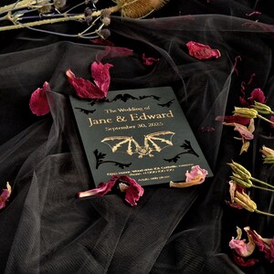 Personalized Bats Wedding Invitations in Bulk • Keepsake Wedding Decore ...