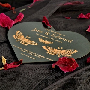 Personalized Love Moths Wedding Invitations in Bulk • Keepsake Wedding ...