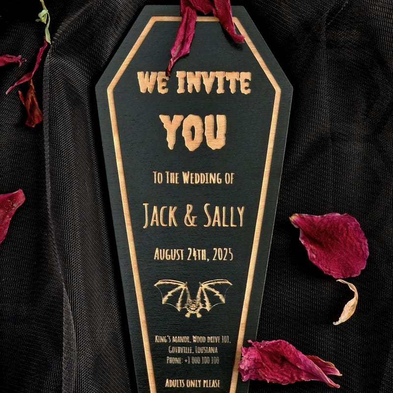Coffin Invitation - Etsy Australia