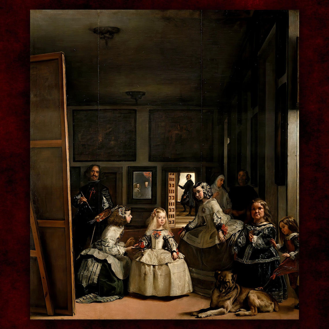 Las Meninas by Diego Velázquez Canvas Print (1656) • Giclée Prints ...