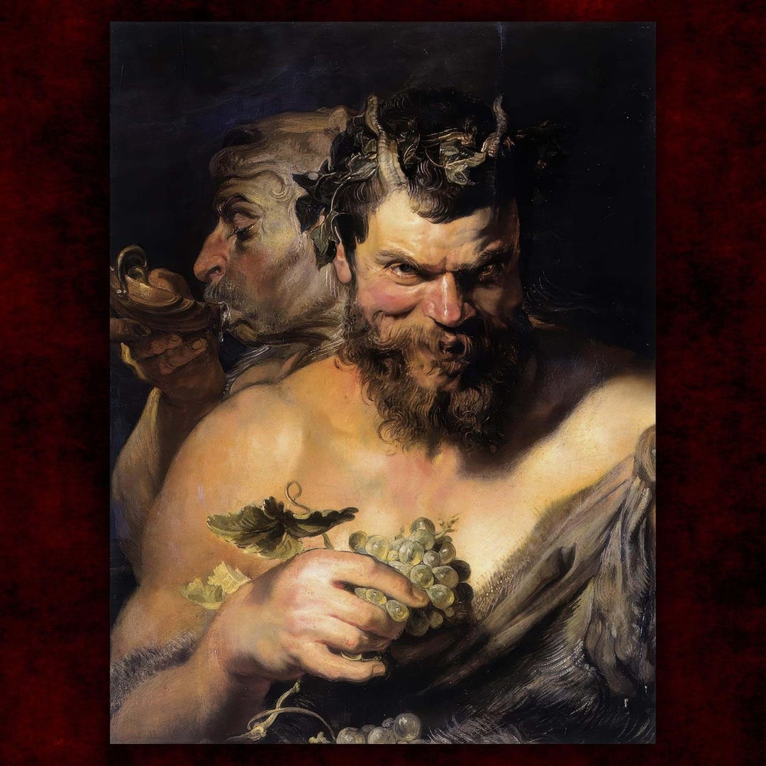Two Satyrs by Peter Paul Rubens Giclée Canvas Print • Homedecorful ...