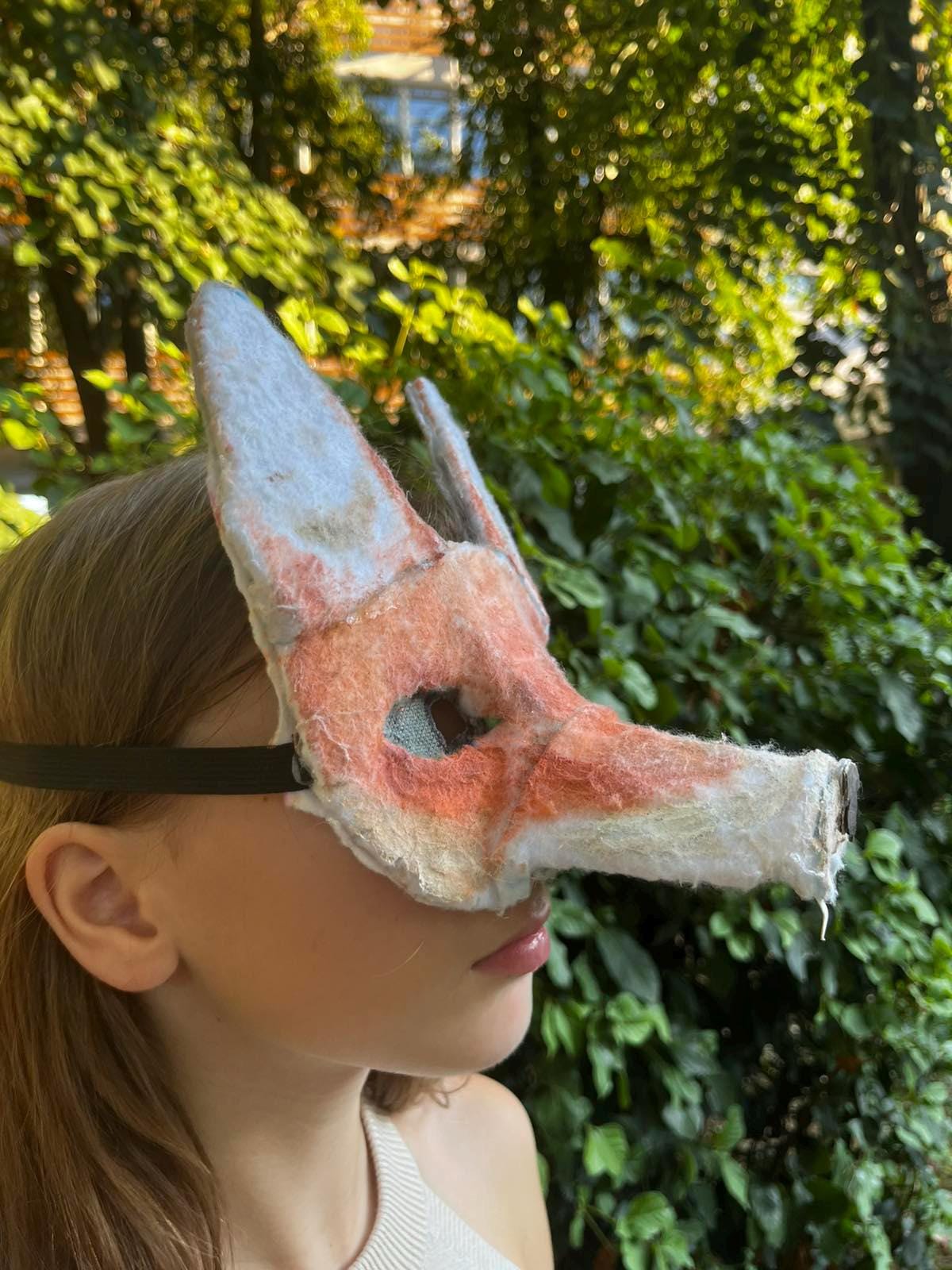 Fox Mask Creepy Mask Animal Mask Halloween Costume Scary Mask Halloween ...