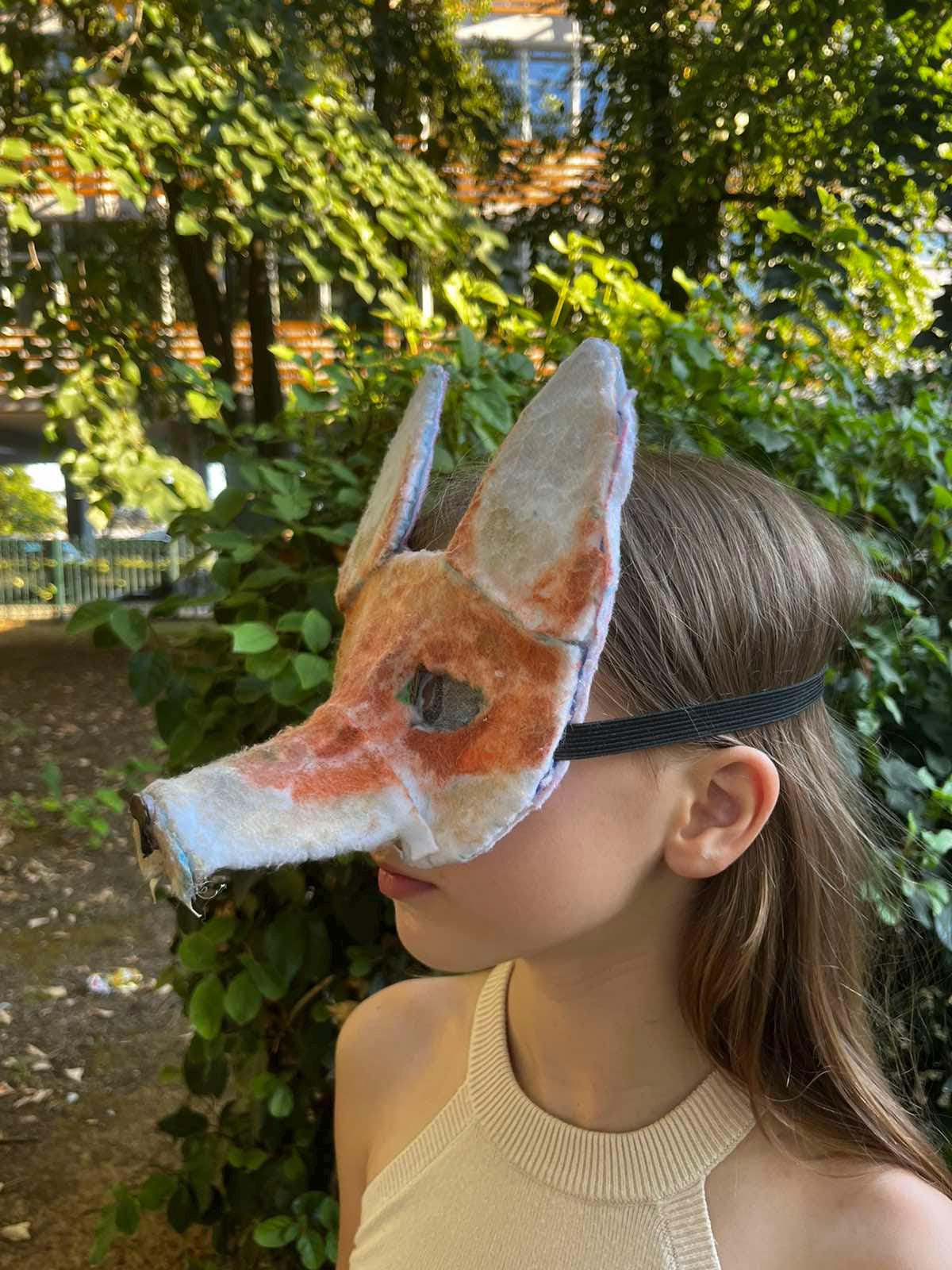 Fox Mask Creepy Mask Animal Mask Halloween Costume Scary Mask Halloween ...