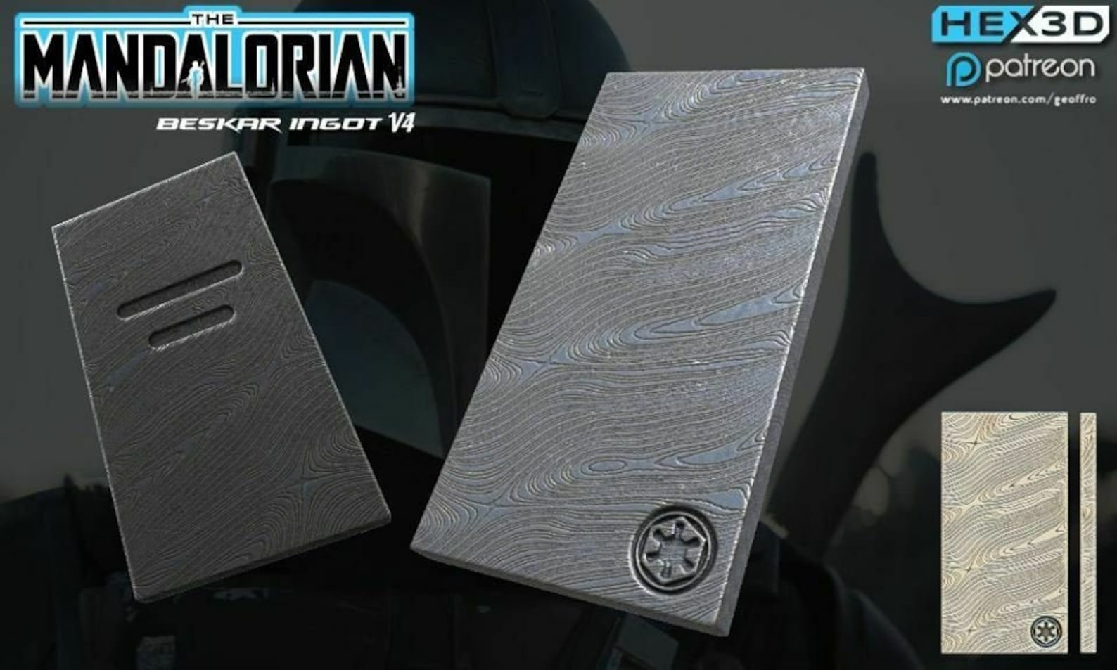 Star Wars the Mandalorian Beskar Bar-ingot 3D Printed Prop - Etsy