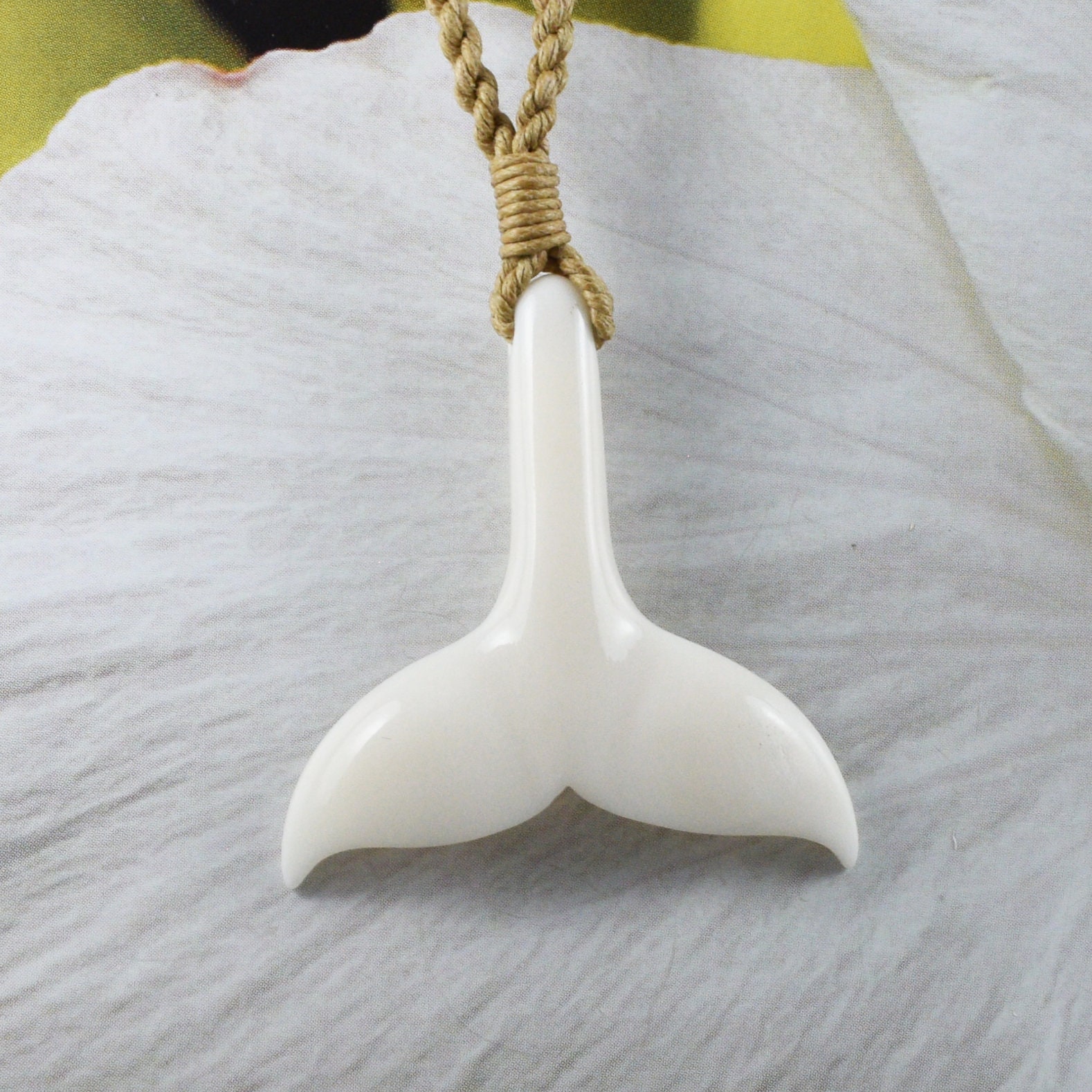 Humpback Whale Bone Fish Hook Pendant