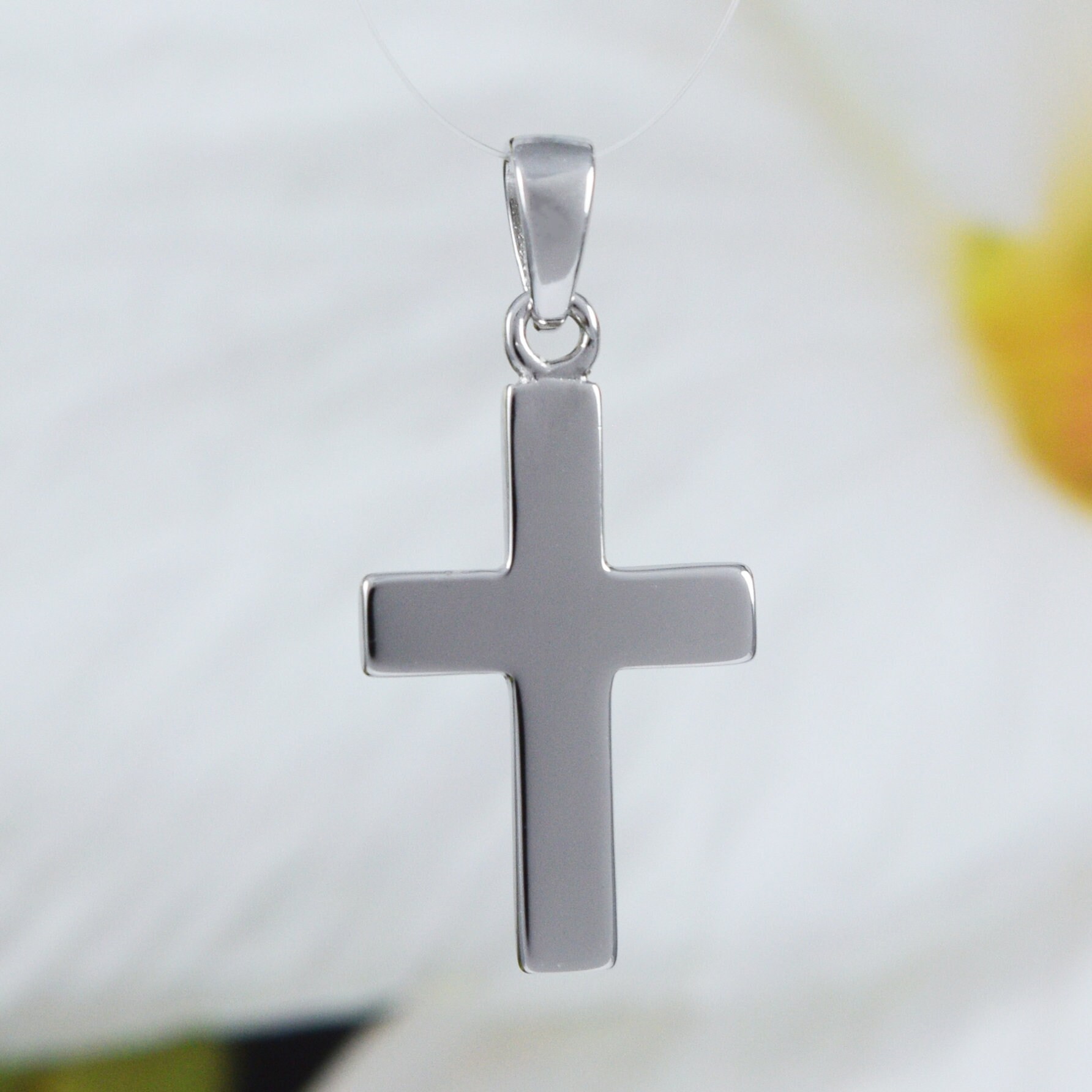 Pretty Hawaiian Cross Necklace Sterling Silver Cross Charm - Etsy