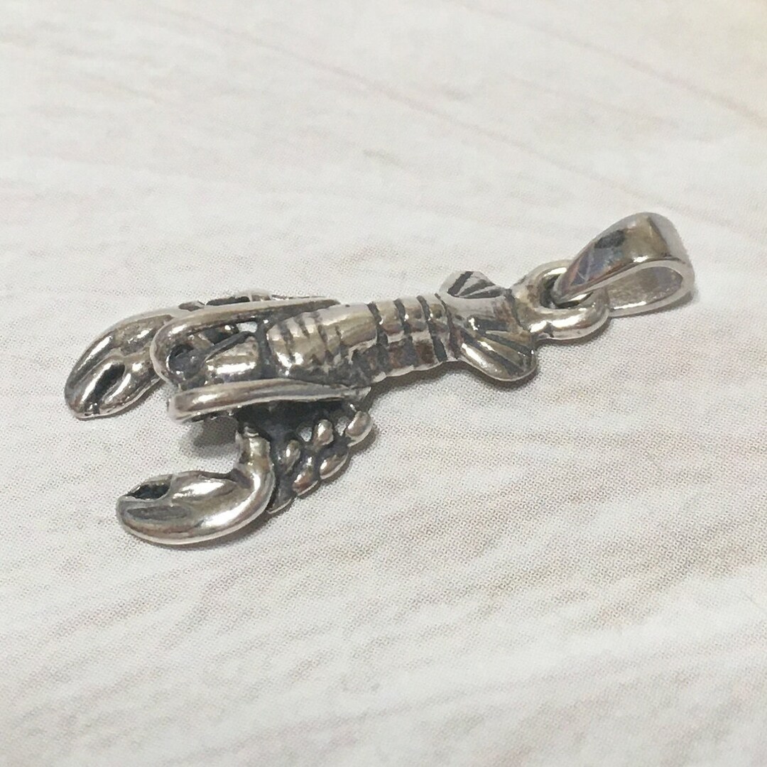 Unique Texan Crawfish Necklace Sterling Silver Crawfish Charm - Etsy
