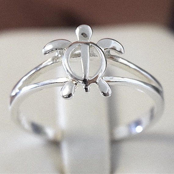 Beautiful Hawaiian Sea Turtle Ring Sterling Silver Honu | Etsy