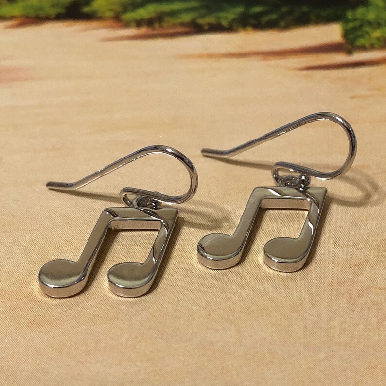 Beautiful Hawaiian Musical Note Earring Sterling Silver Music - Etsy
