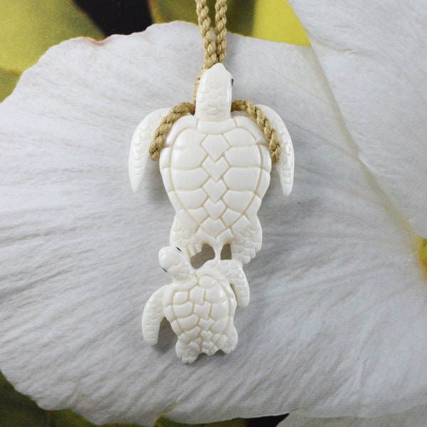 Large Bone Turtle Pendant - Etsy