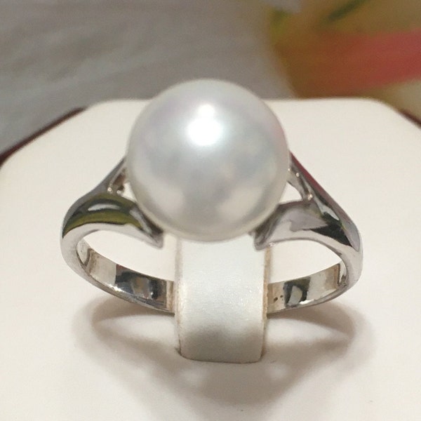 Shell Pearl Ring - Etsy