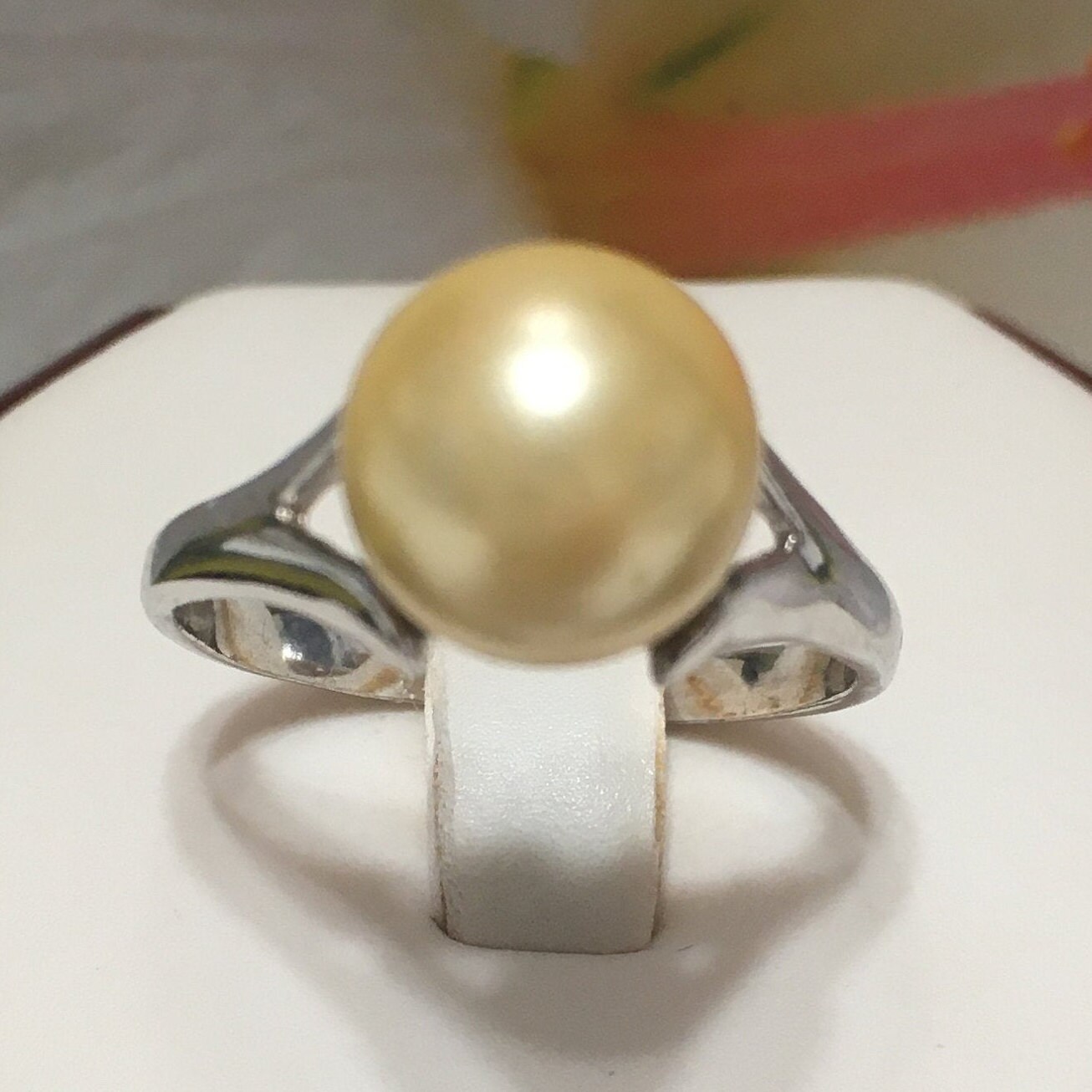 Beautiful Hawaiian Yellow Shell Pearl Ring Sterling Silver | Etsy