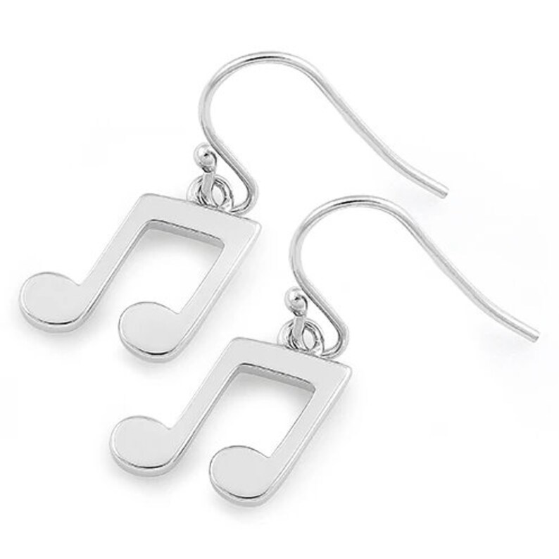 Beautiful Hawaiian Musical Note Earring Sterling Silver Music - Etsy