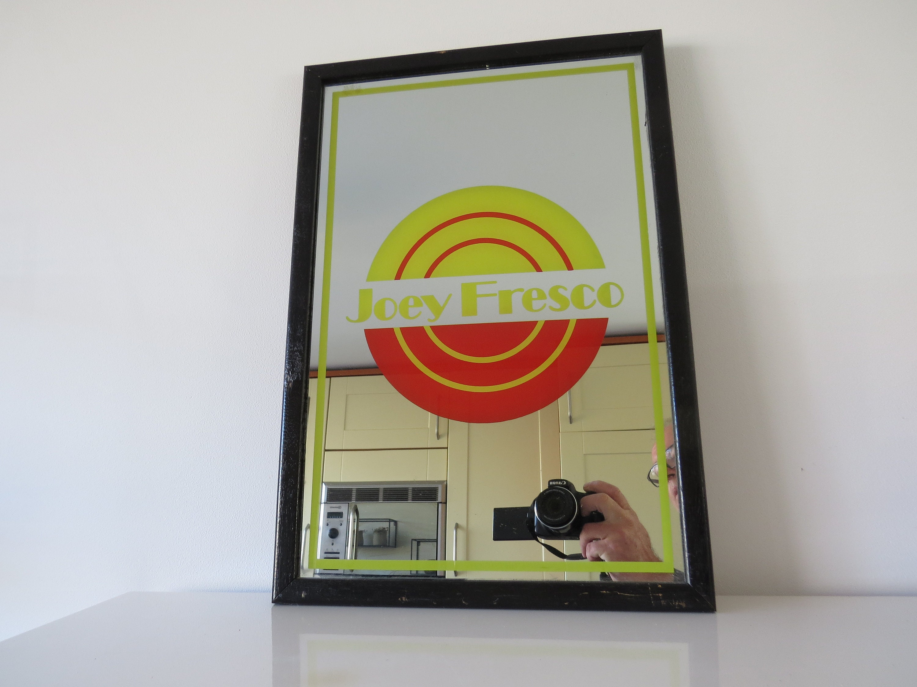 Advertising Mirror of Fashion King Joey Fresco. Netherlands. 70s, Mid ...