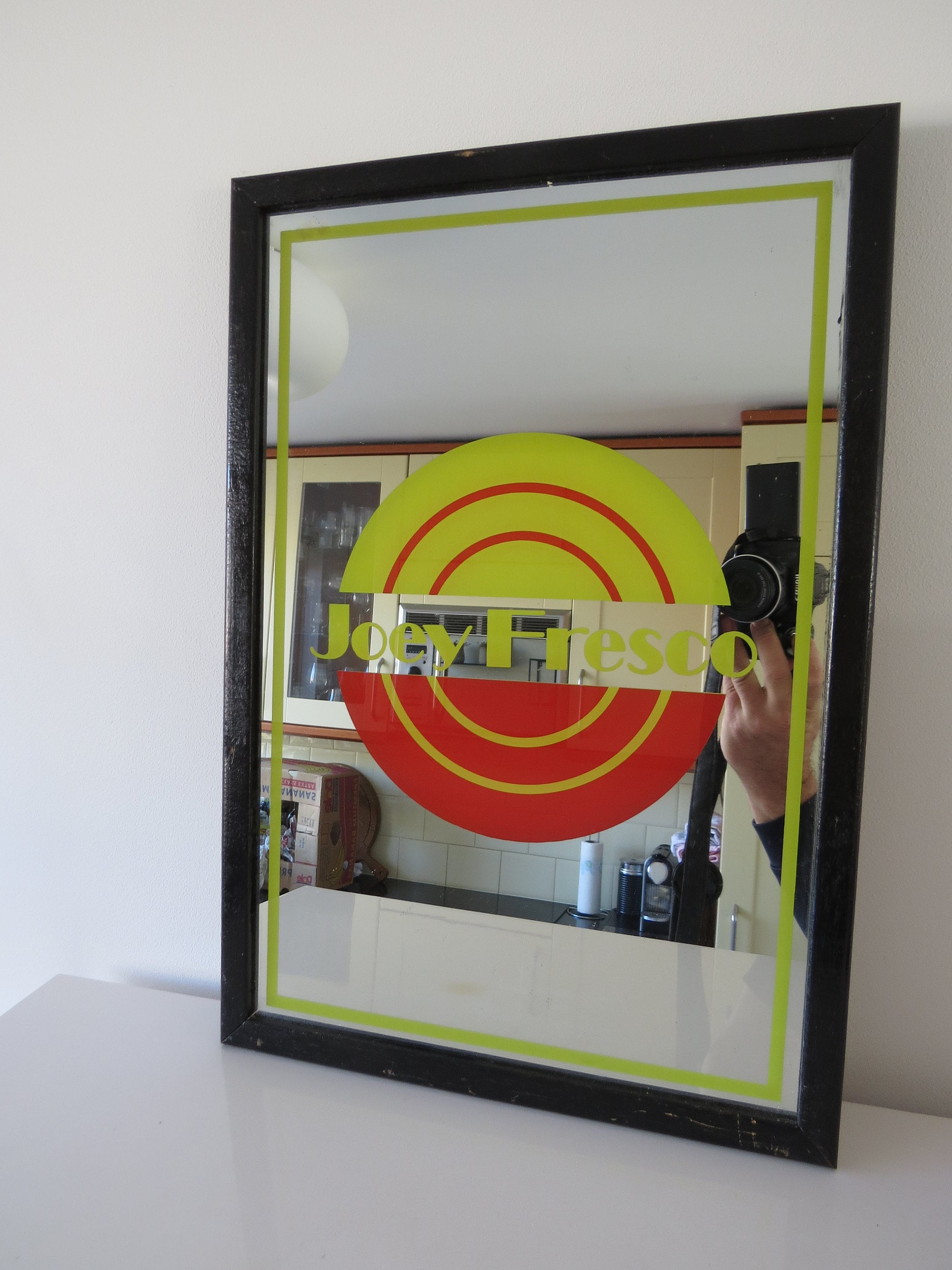 Advertising Mirror of Fashion King Joey Fresco. Netherlands. 70s, Mid ...