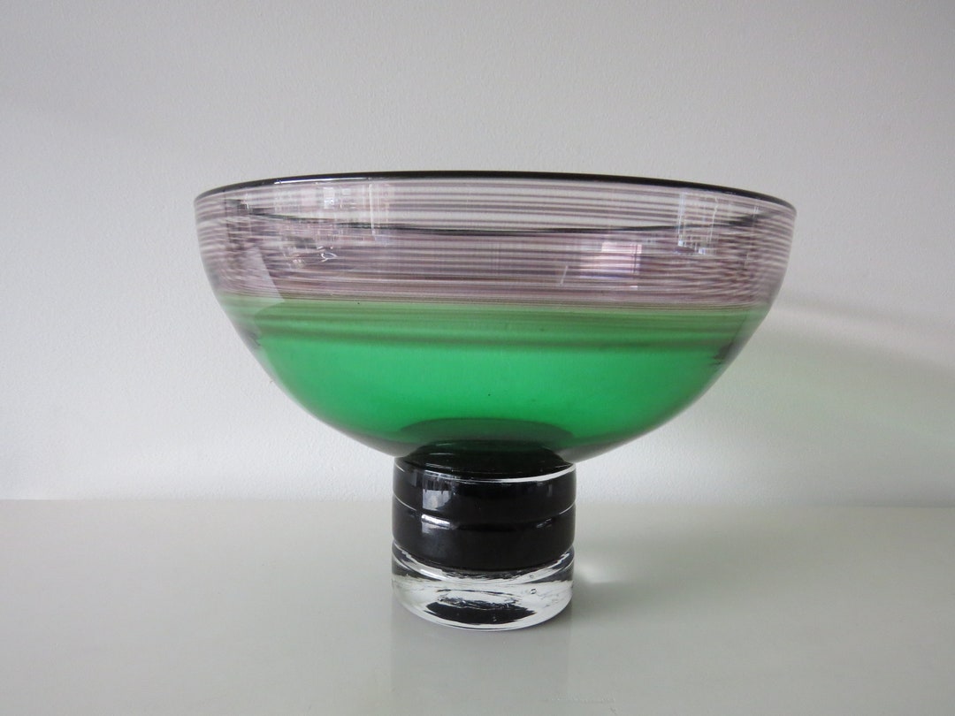 Leerdam Glass Center Glass Bowl Unica. Design, Vintage. Ca 2000, Glass ...