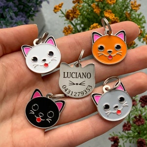 Cat Tags - Etsy