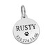Round Dog ID Tag, Hypnosis Pet Tag Personalized, Custom Dog Tags for ...