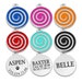 Round Dog ID Tag, Hypnosis Pet Tag Personalized, Custom Dog Tags for ...