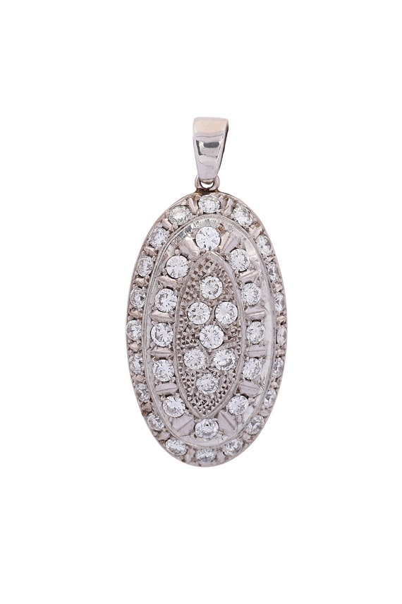 abstract oval cluster pendant - Gem