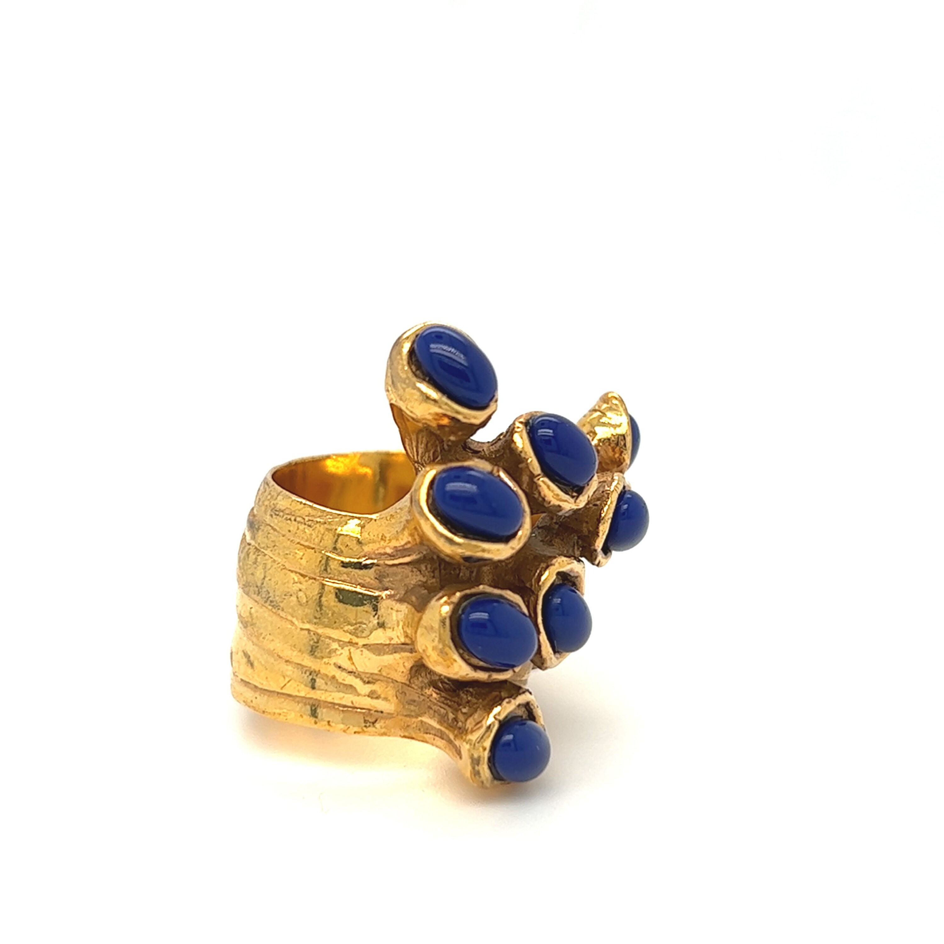 YSL Yves Saint Laurent Blue Arty Dots Ring - Etsy
