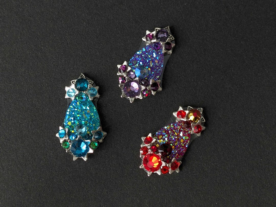 Tribal Fusion Bindi Silver Crystal Bindi Third Eye Face Jewels - Etsy