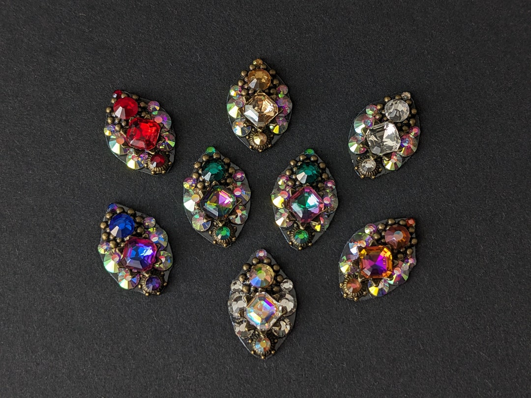 Tribal Fusion Bindi Bronze Crystal Bindi Teardrop Third Eye Face Jewels ...