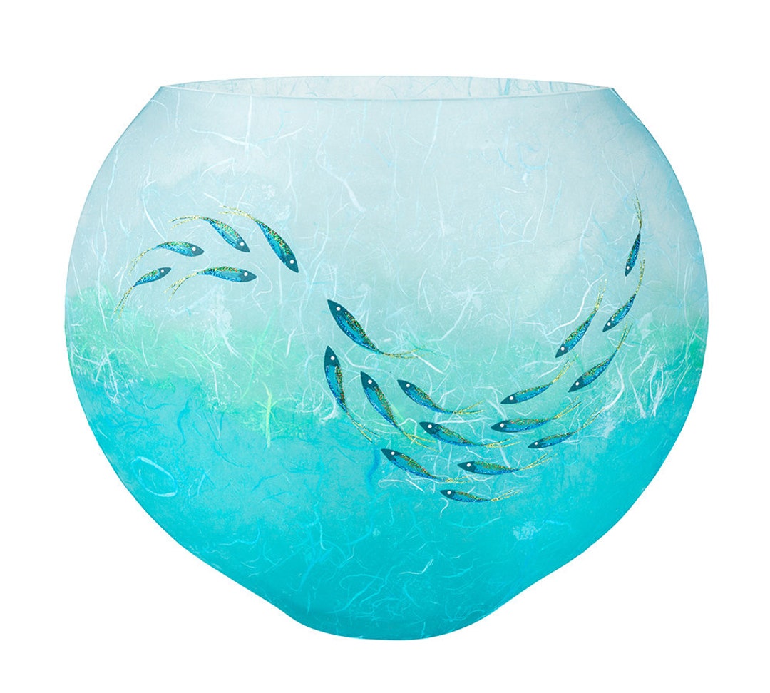 Ocean Fish Gallery Vase - Extra Large Statement Piece Made With Painted ...