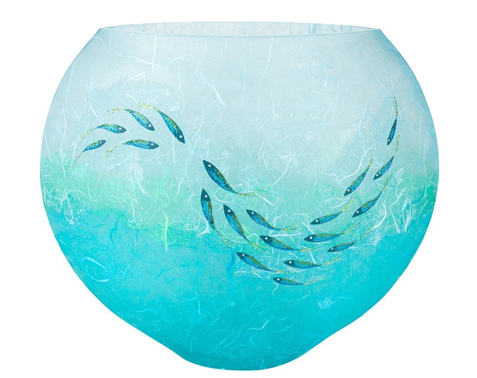 Ocean Fish Gallery Vase Extra Large Statement Piece Made With Painted ...