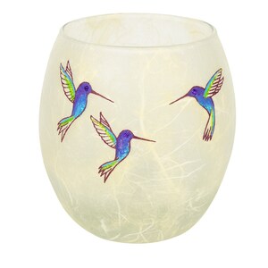 Hummingbird Tealight Candle Holder - Sweet Hand Painted Humming Birds ...