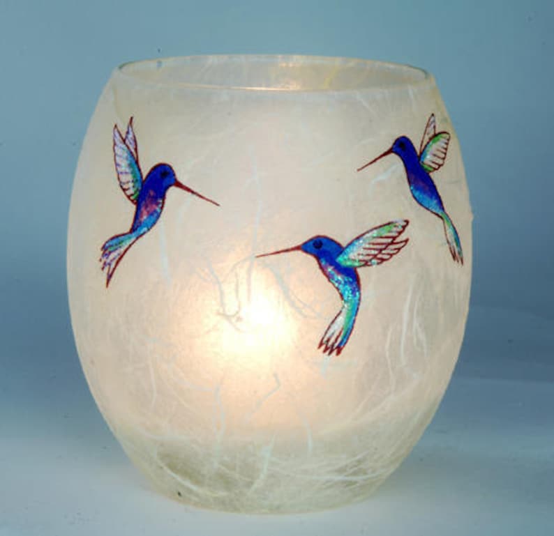 Hummingbird Tealight Candle Holder Sweet Hand Painted - Etsy UK