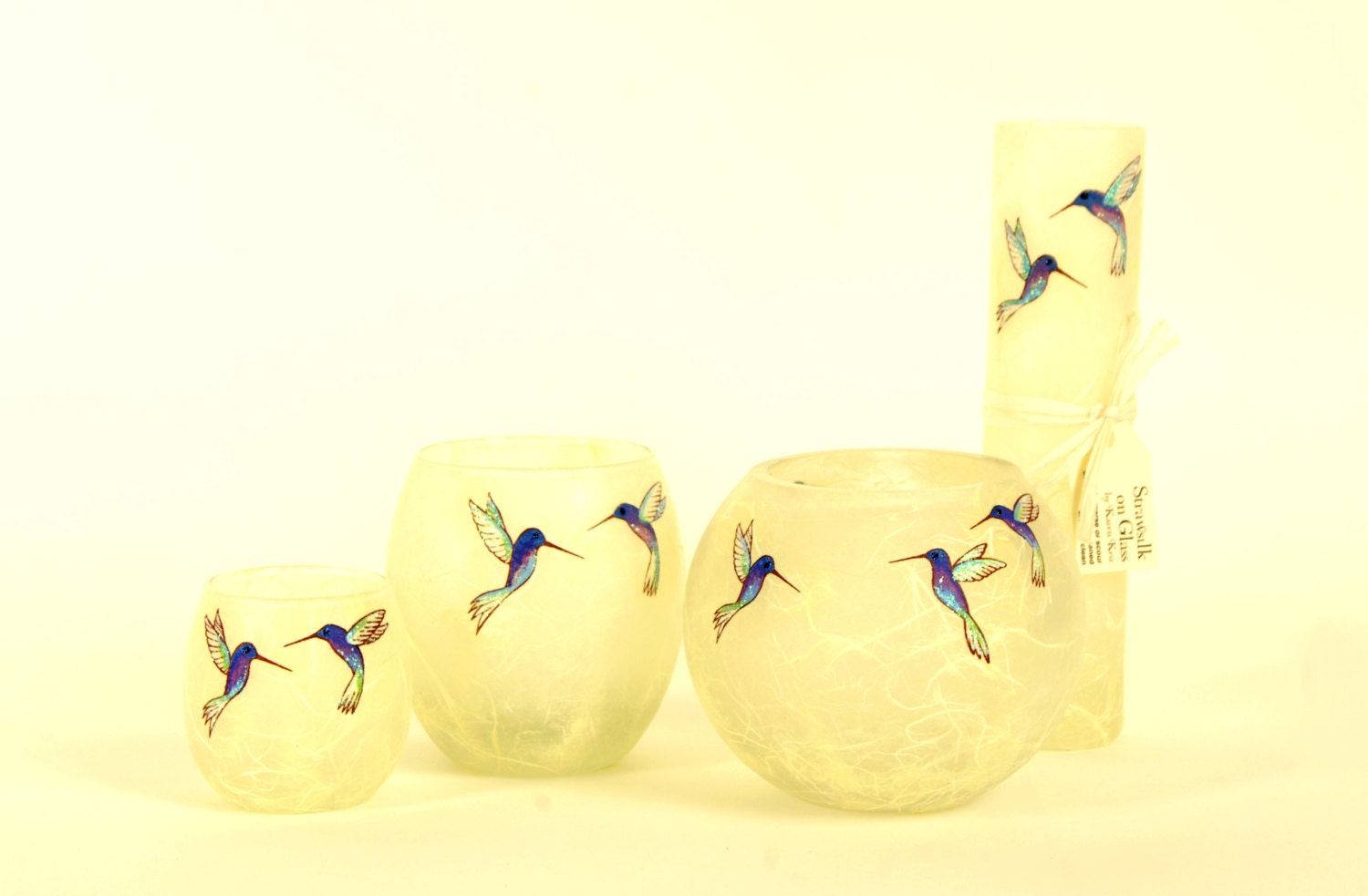 Hummingbird Tealight Candle Holder Sweet Hand Painted - Etsy UK