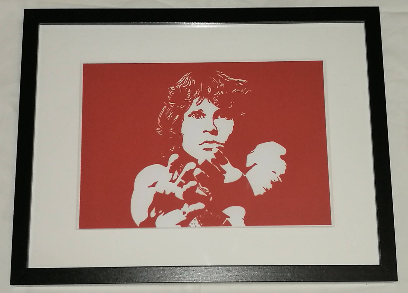 Framed Giclée Print Featuring a Portrait of Jim Morrison - Etsy