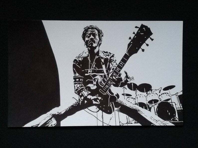 Giclée Print Featuring a Portrait of Chuck Berry - Etsy