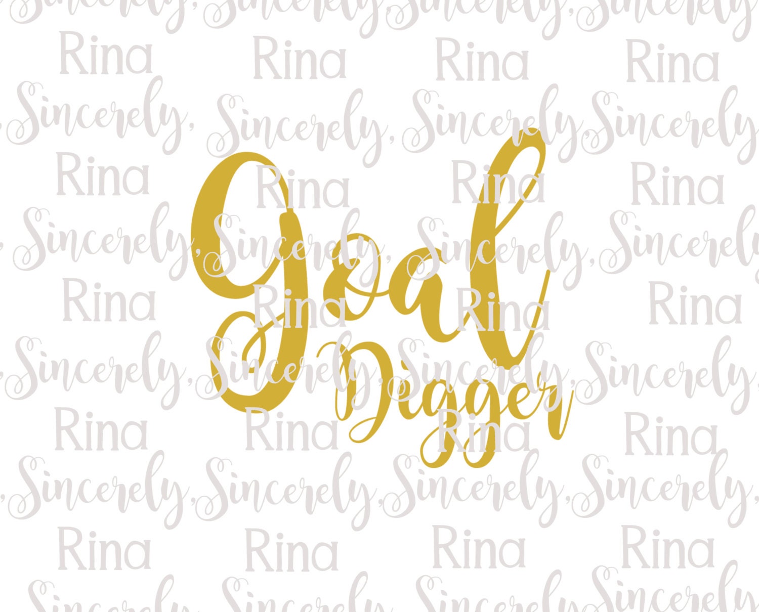 Goal Digger SVG/PNG/DXF Cutting File for Cricut and Cameo/girl Boss - Etsy